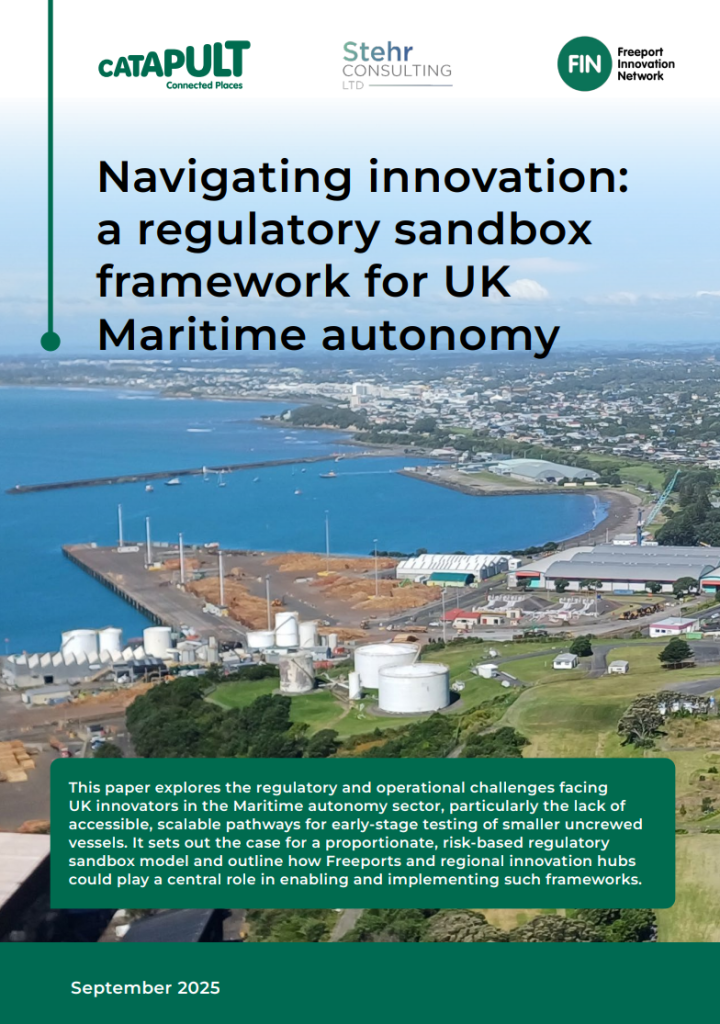 Navigating innovation a regulatory sandbox framework for UK Maritime autonomy - Connected Places ...
