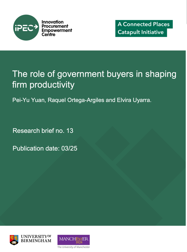 The role of government buyers in shaping firm productivity - Connected ...
